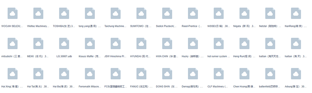 A larger injection molding machine UDB parameter library - Documents ...